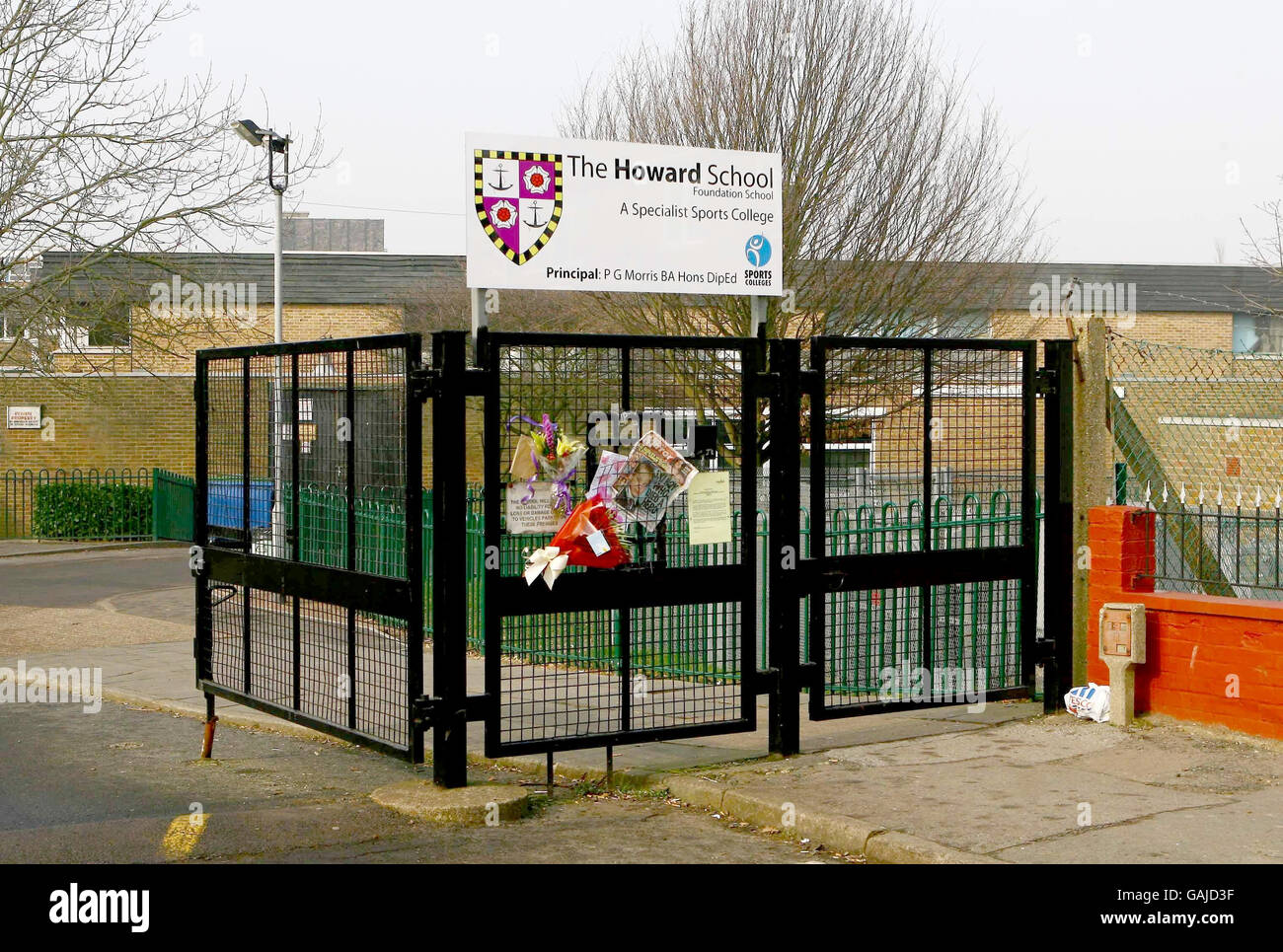 A general view of The Howard School in Gillingham, Kent, where Hayden ...