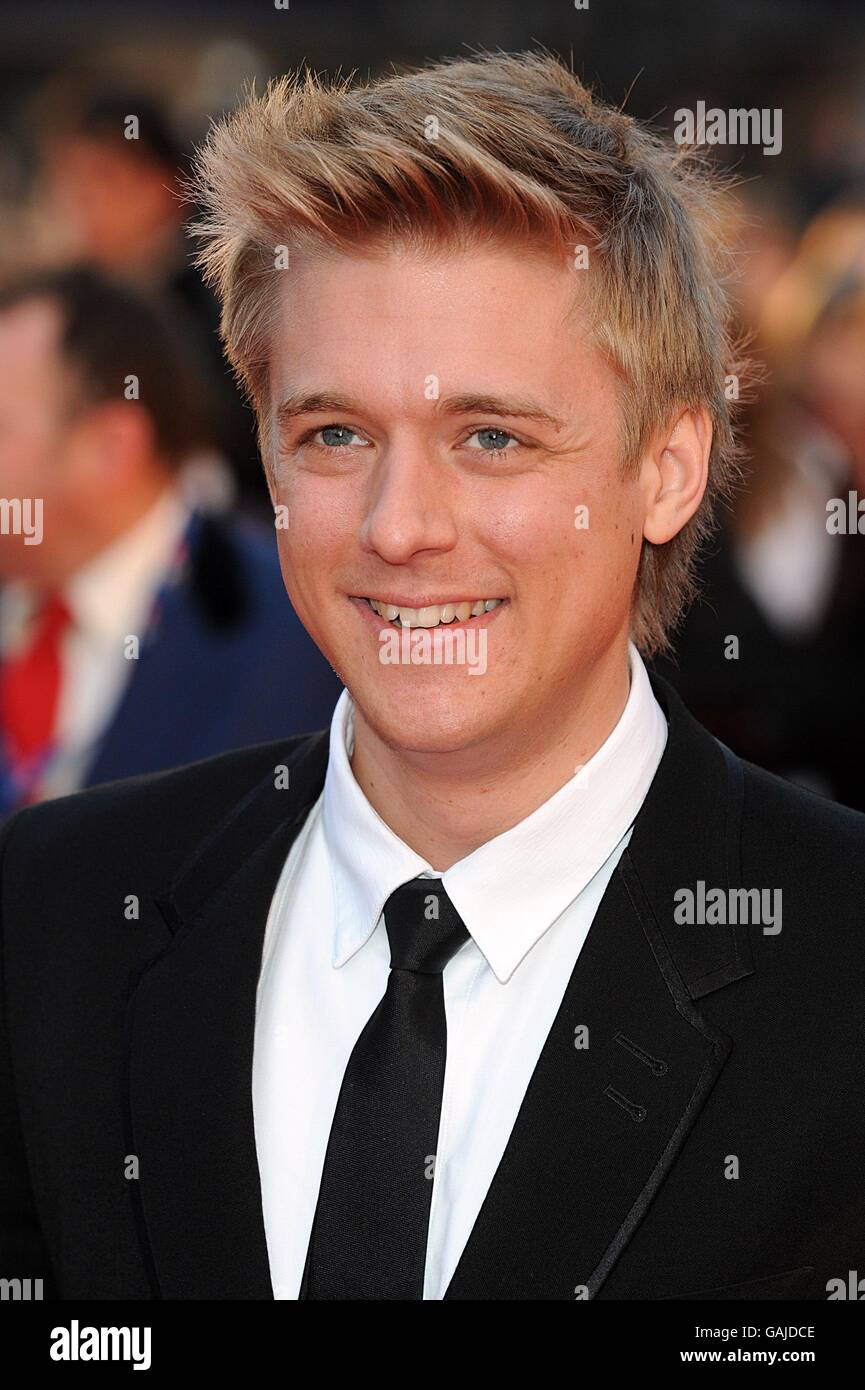Jonathan ansell arrives brit awards 2008 hi-res stock photography and ...