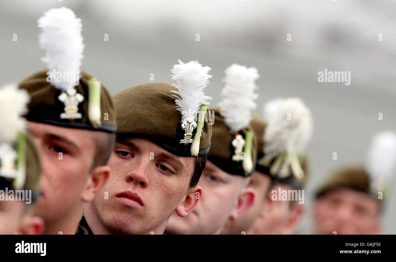 The Royal Welsh St David's Day march Stock Photo - Alamy