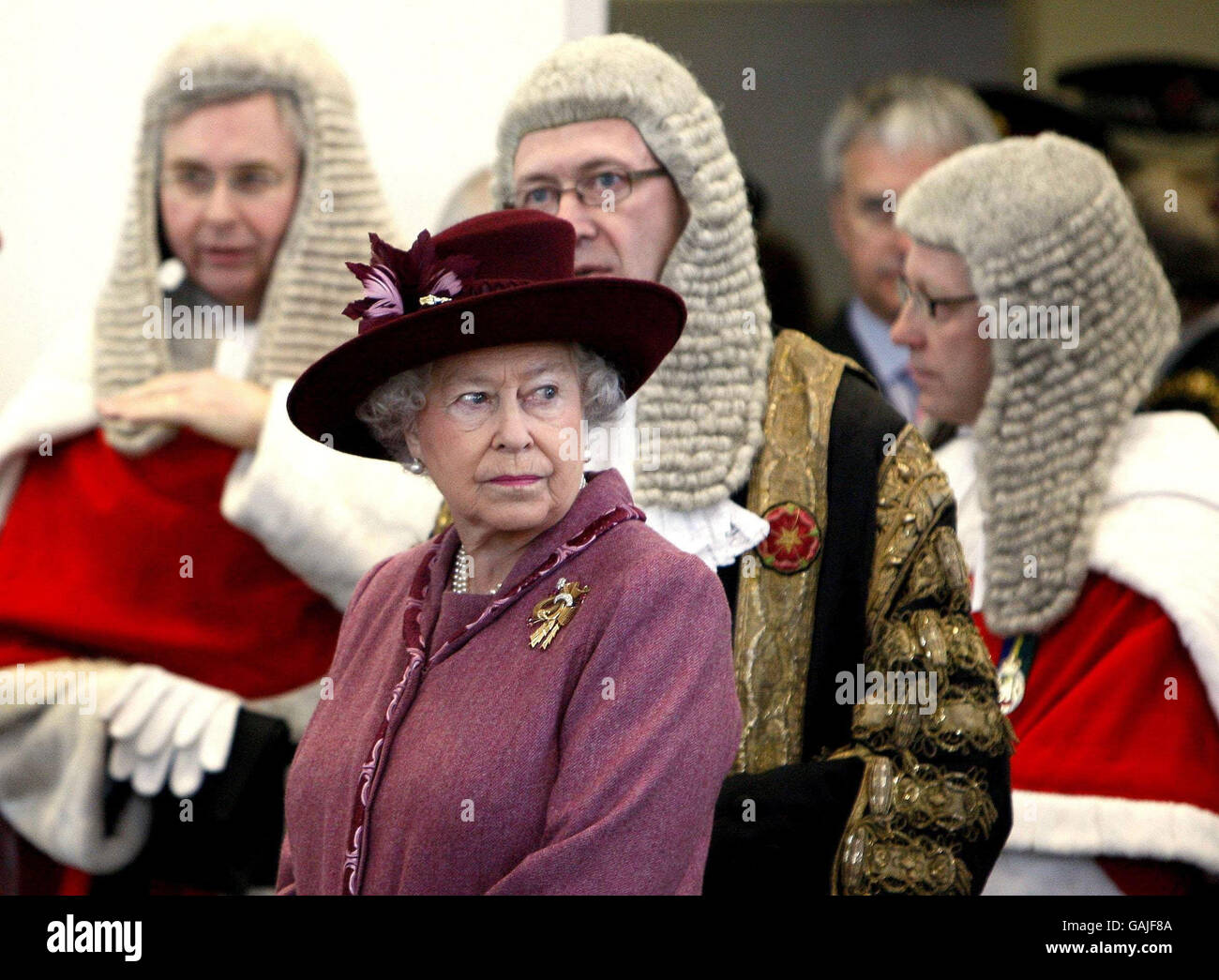 Queen visits Manchester Stock Photo - Alamy