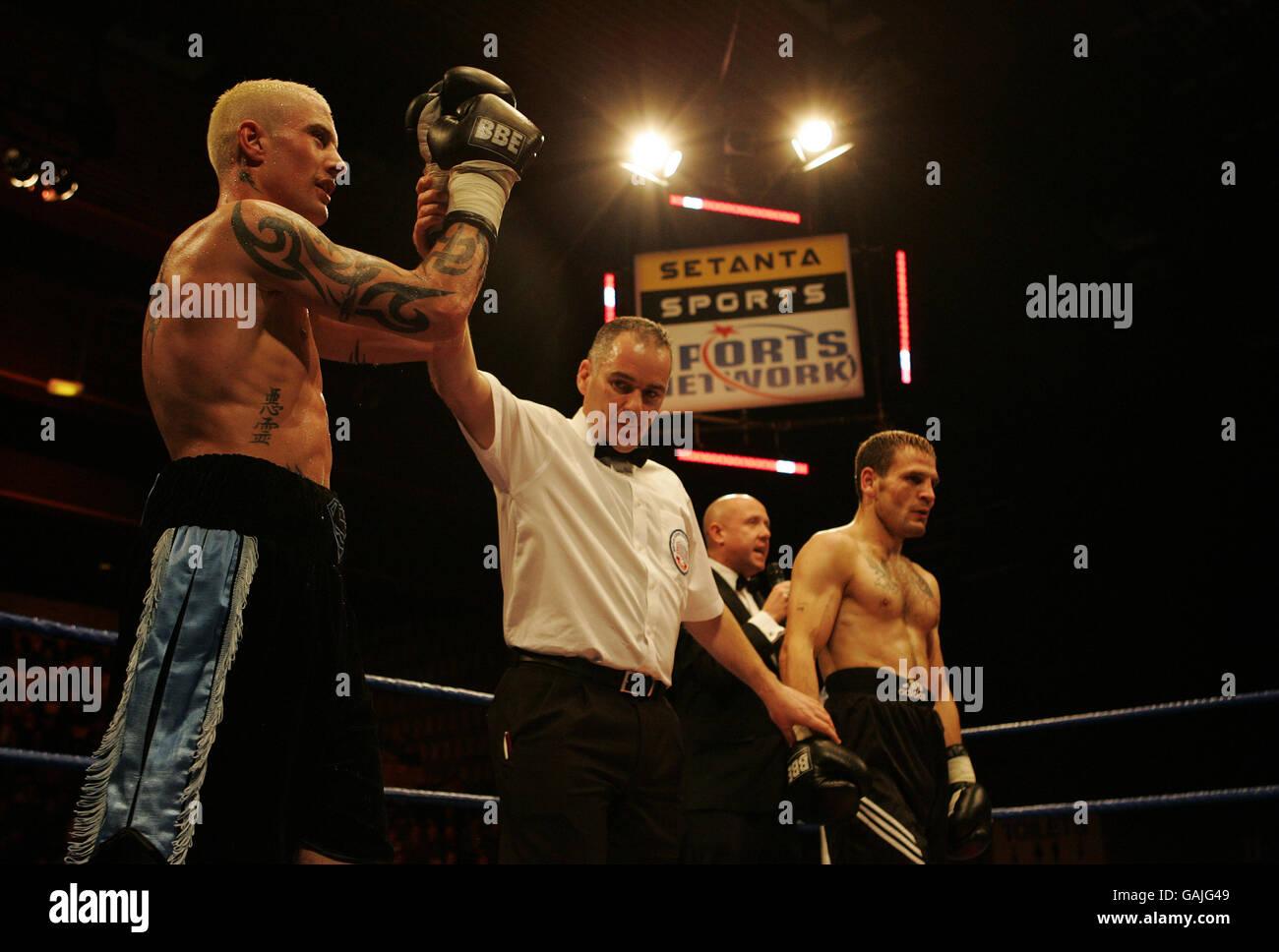 Boxing - Super Featherweight Contest - Meadowbank Arena Stock Photo - Alamy