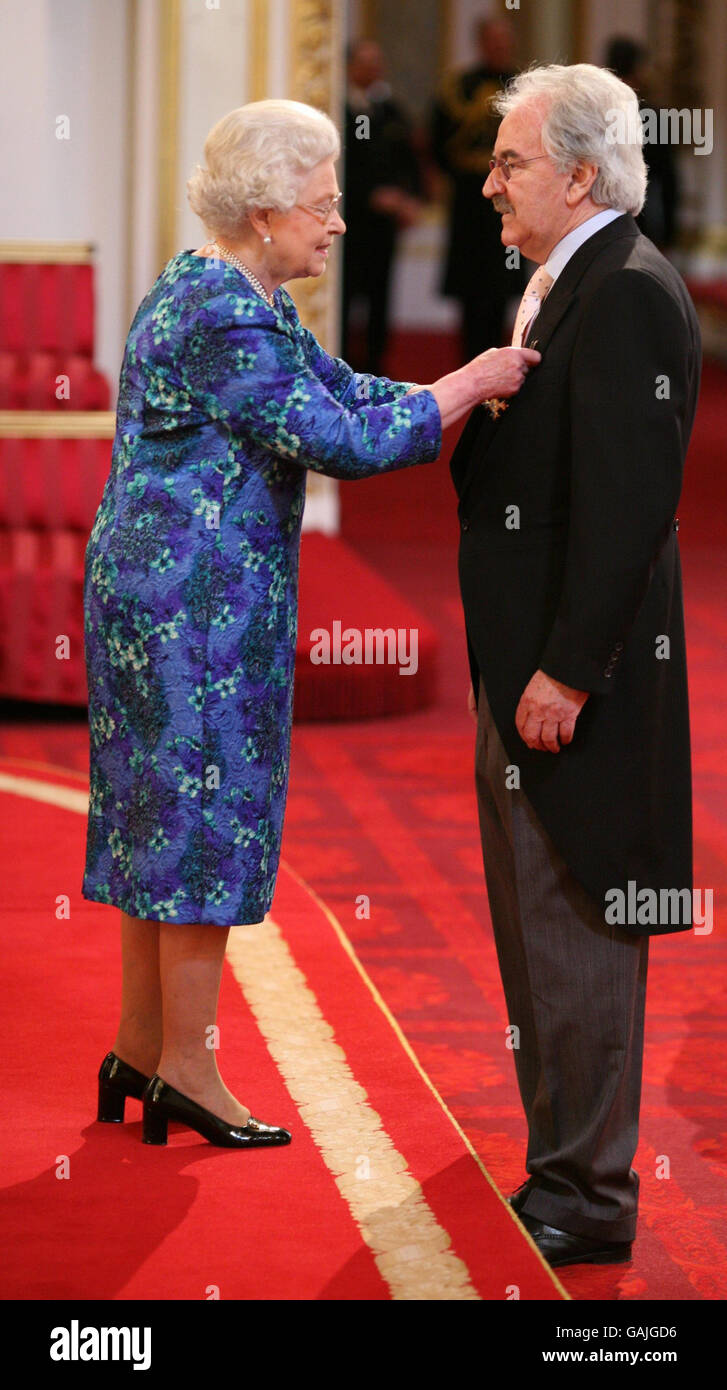 Television presenter Des Lynam is made an OBE for services to sport by ...