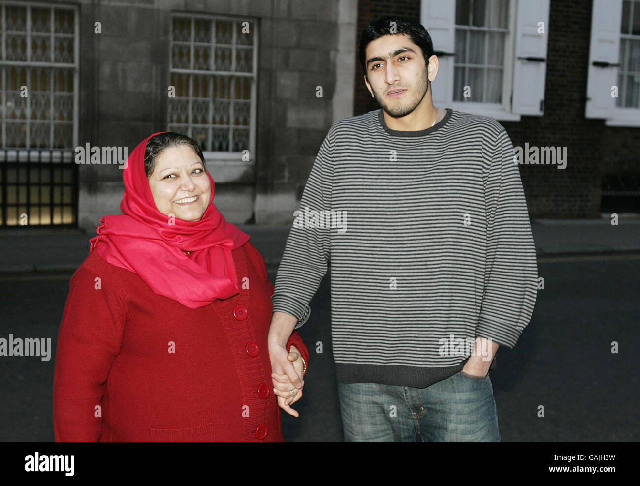 Akbar Butt, 21, and his mother (name not given) leave the High Court ...
