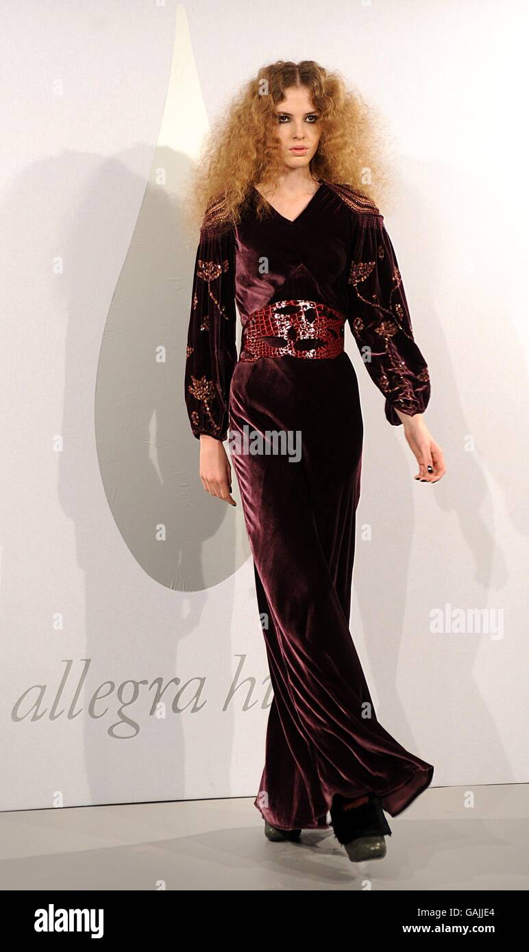 Allegra hicks during her show at 17 berkeley street hi-res stock ...