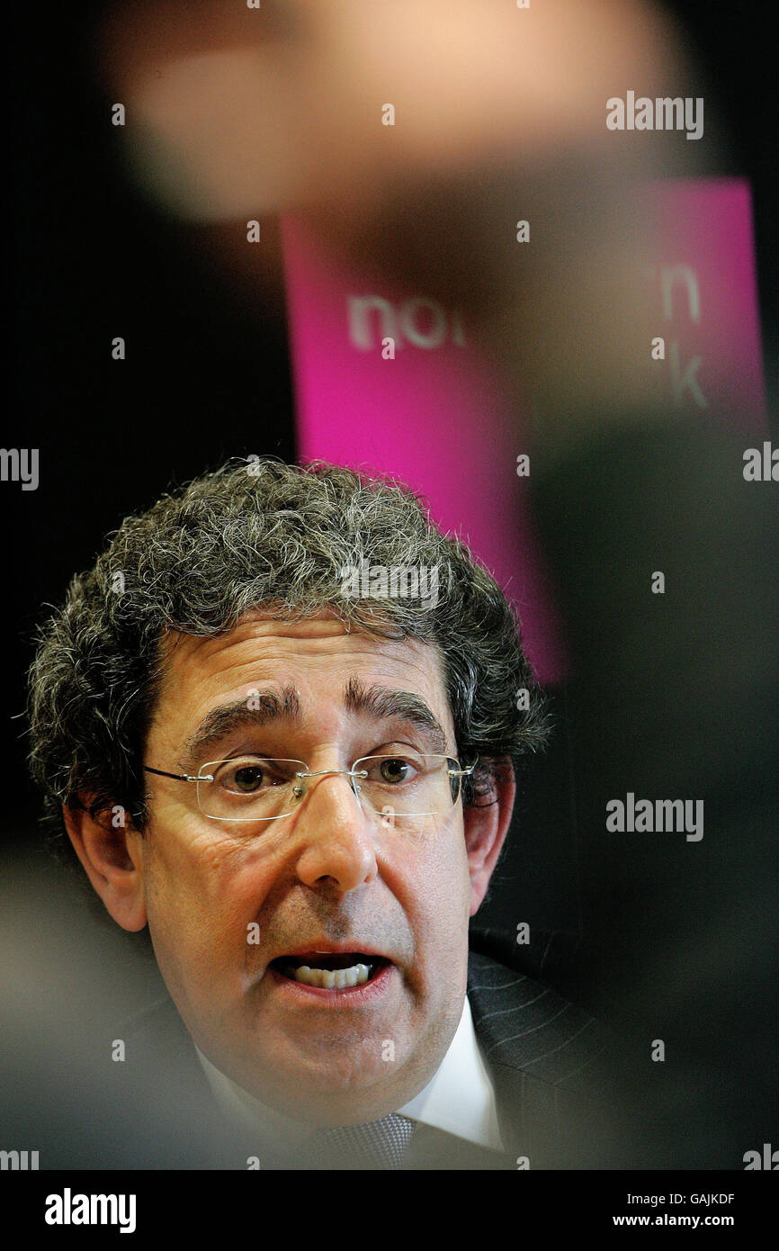 Ron Sandler, executive chairman of the Northern Rock gives a press ...