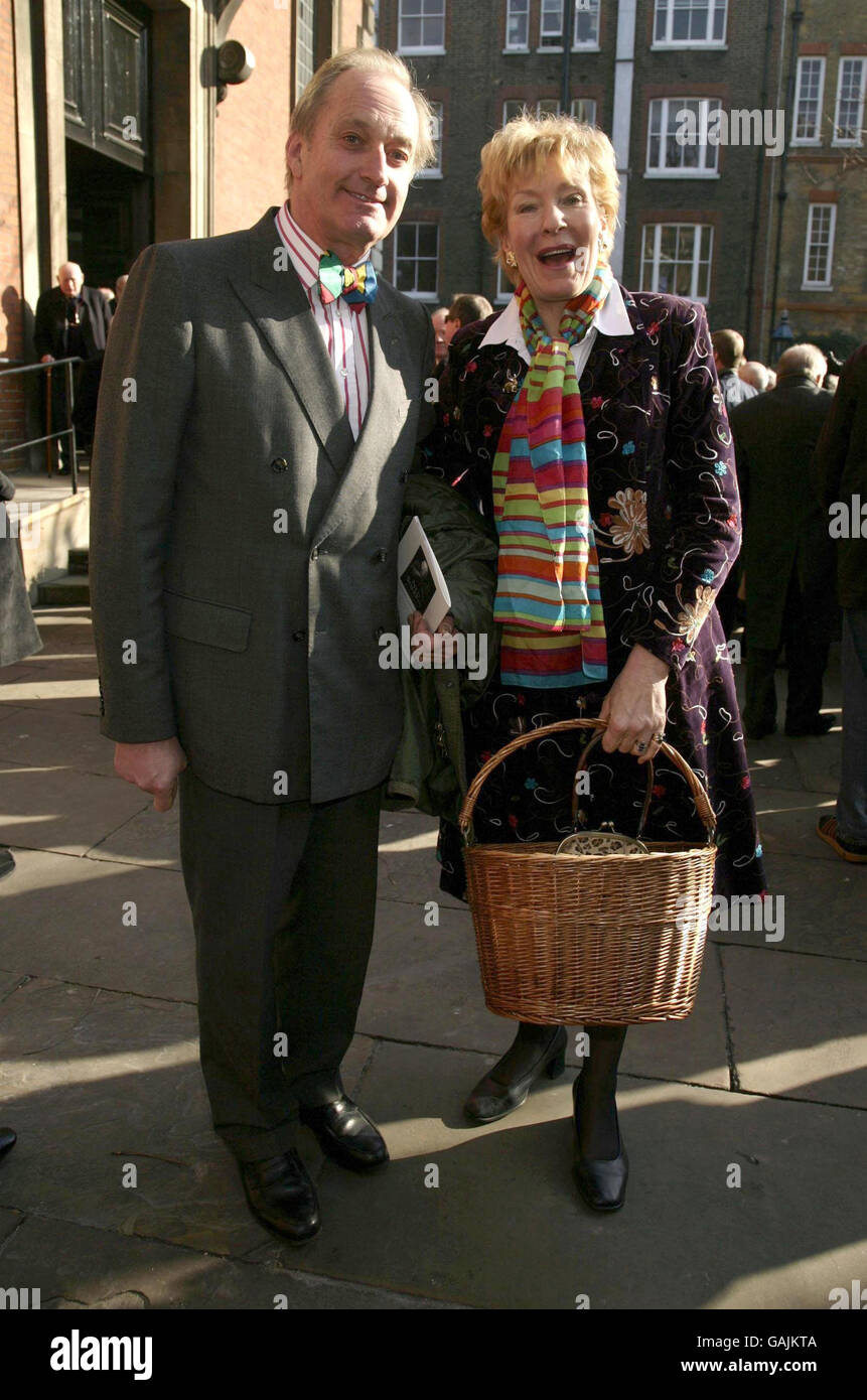 Neil and Christine Hamilton leave the memorial service for the late ...