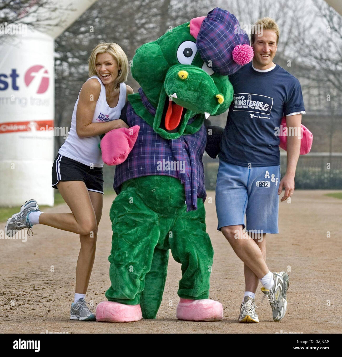 First Monster Challenge Photocall - London. Nell McAndrew and Ben Fogle ...