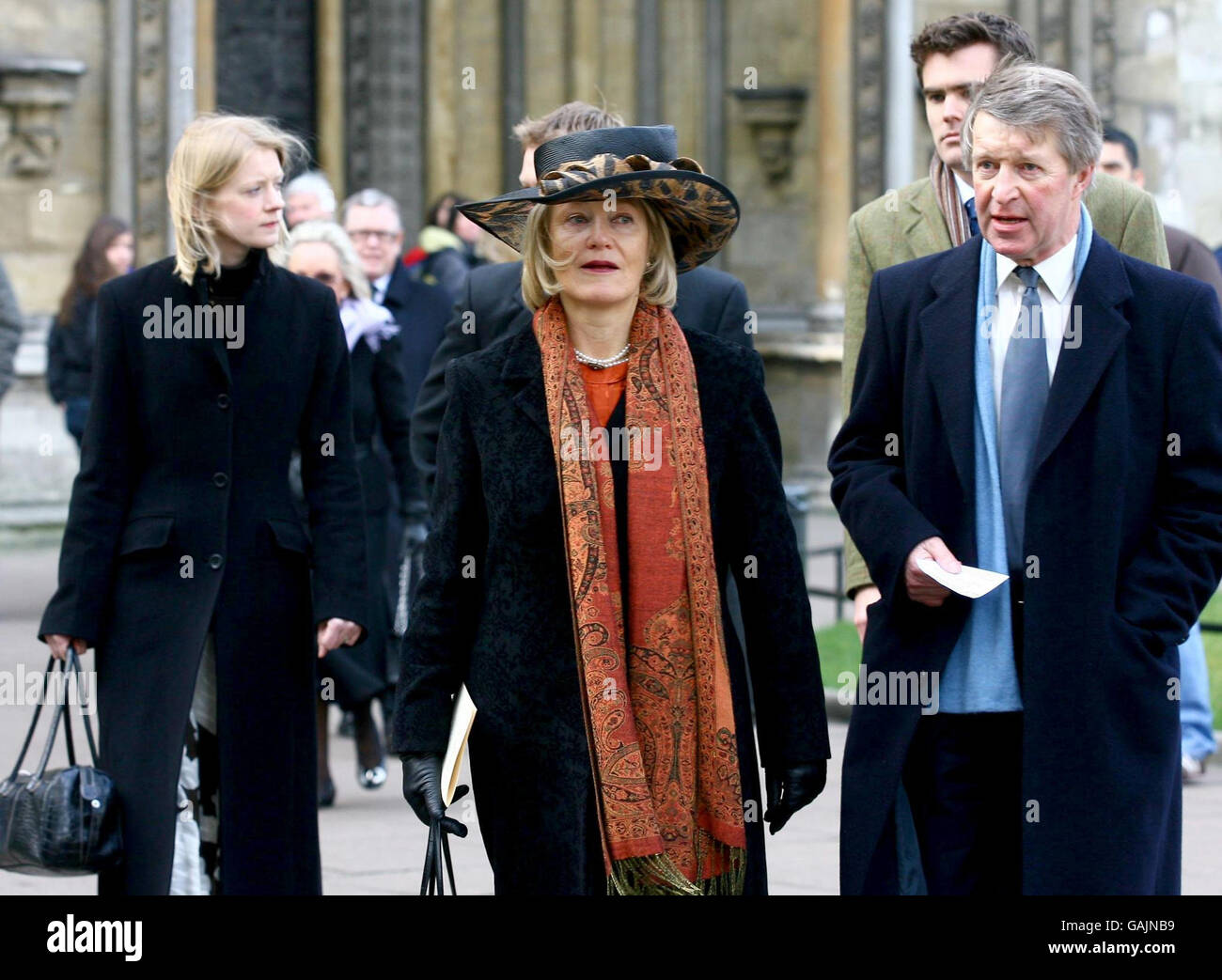 Lady Sarah Biffen, arrives at St. Margaret's church in Westminster ...