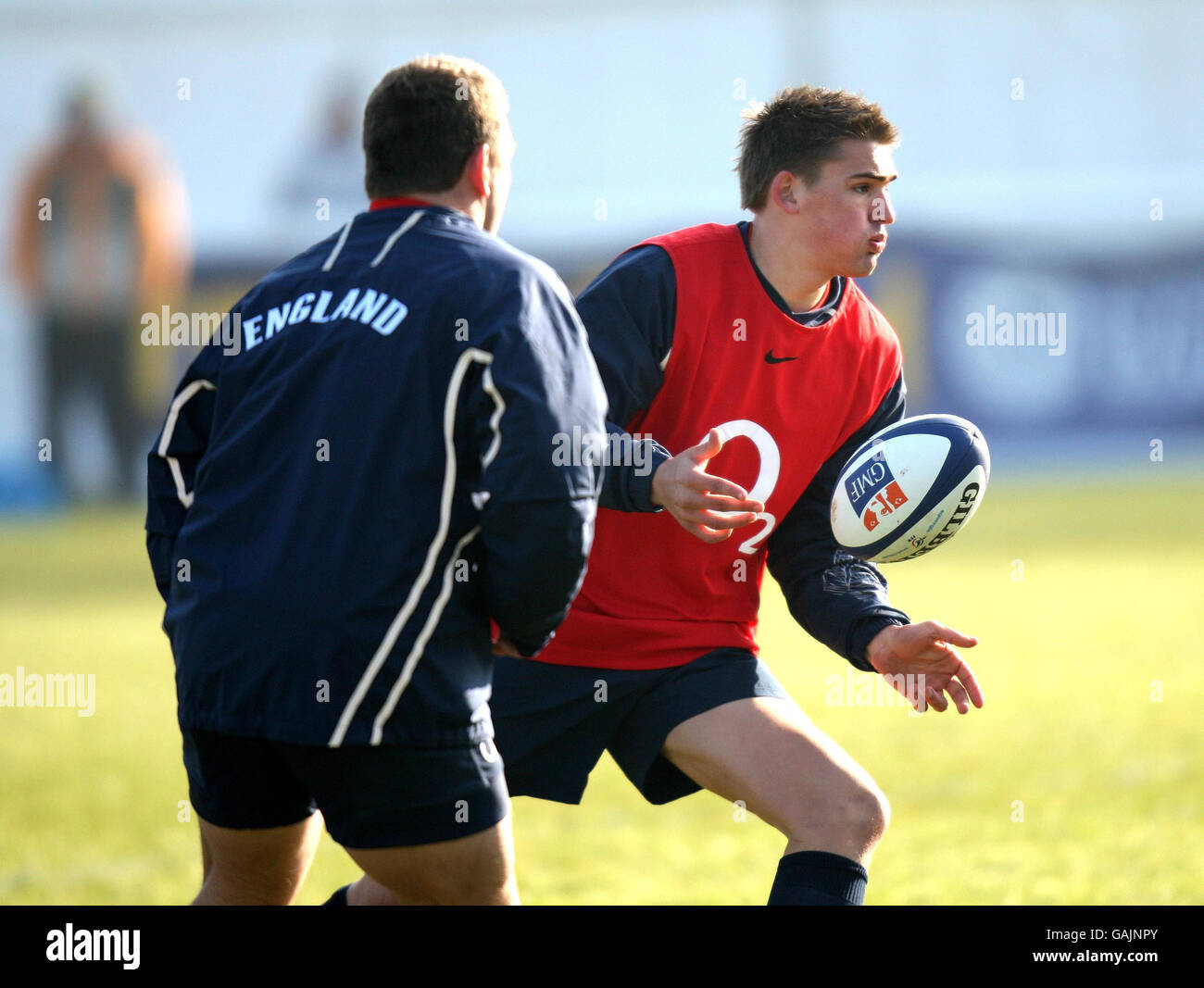 Rugby Union - England Training Session - Bath University Stock Photo ...