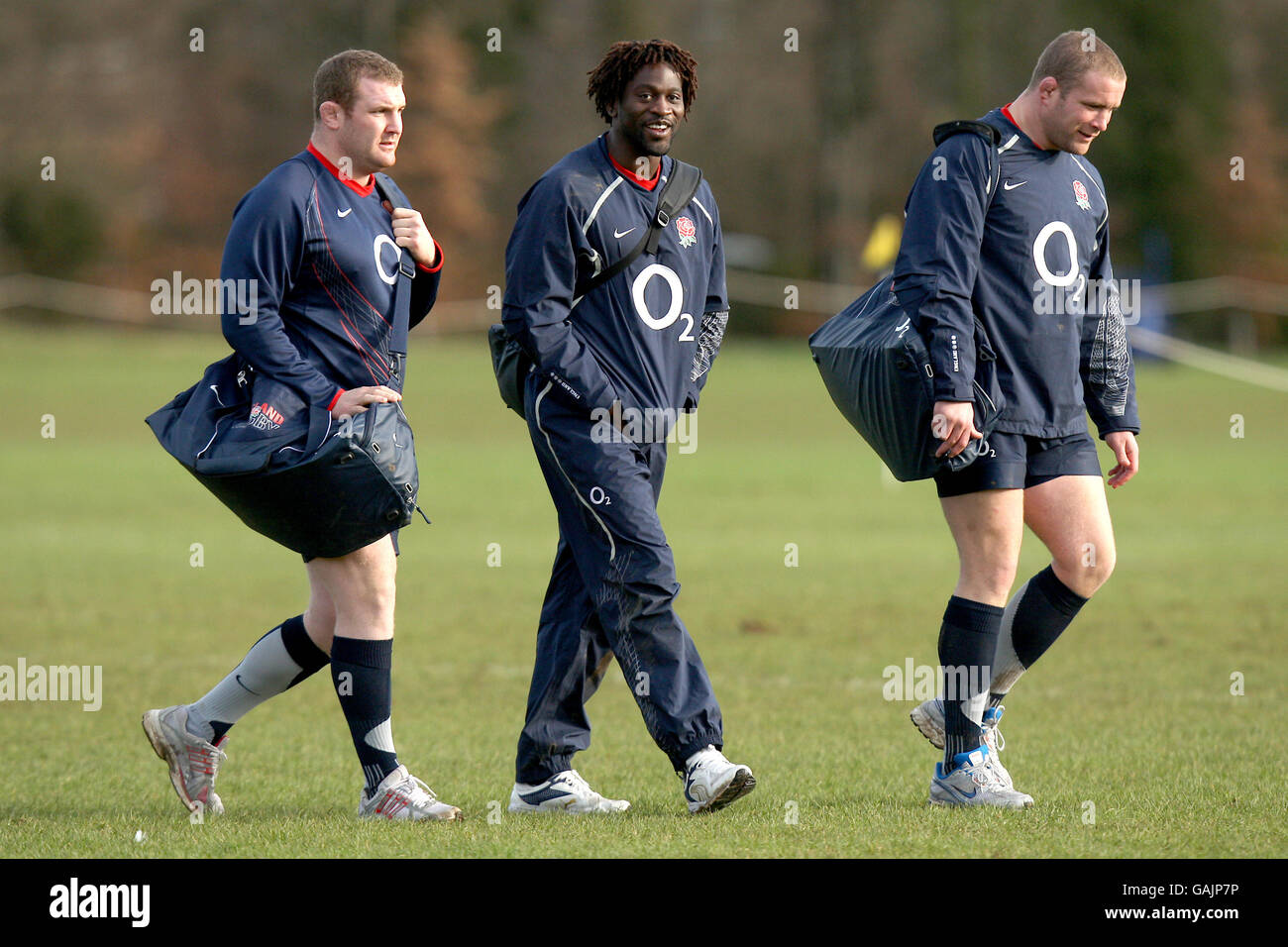 Rugby Union - England Training Session - Bath University Stock Photo ...