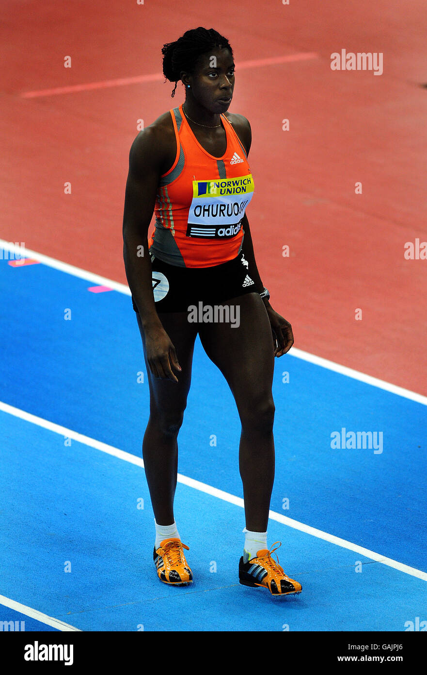 Athletics - Norwich Union Grand Prix - The National Indoor Arena Stock ...
