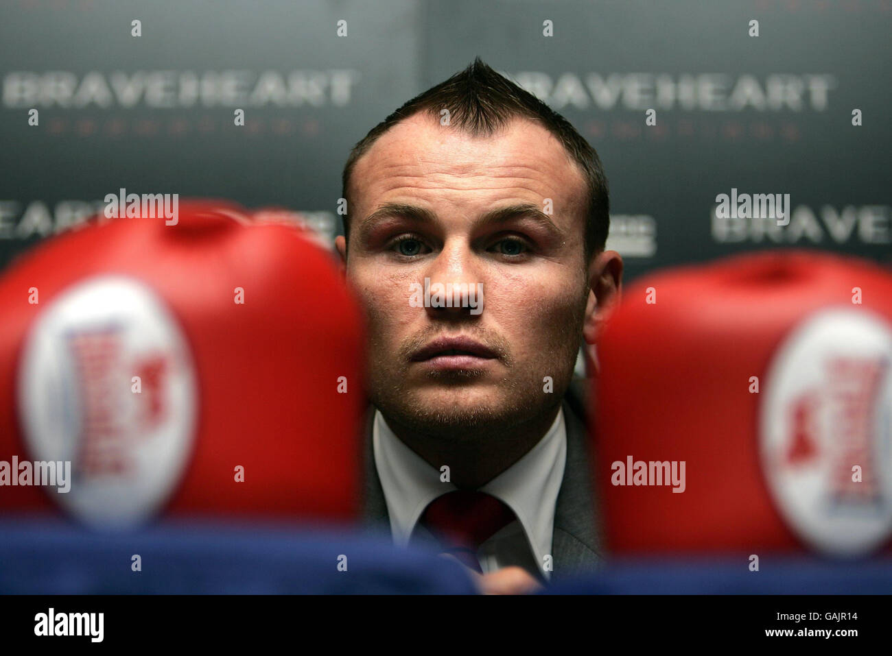 Boxing Promoter Barry Hughes during a photocall at the Scottish ...