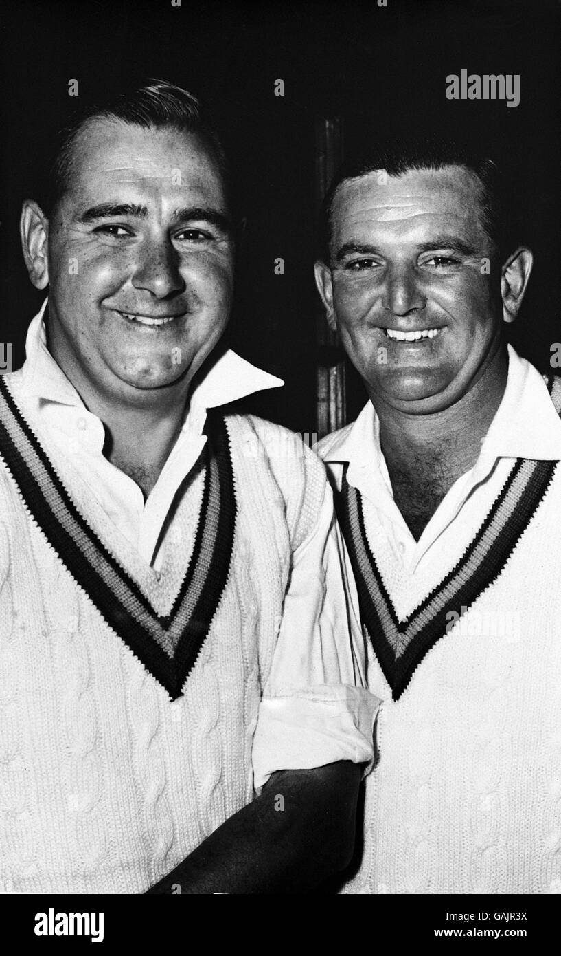 Graveney an unbeaten 122 Black and White Stock Photos & Images - Alamy