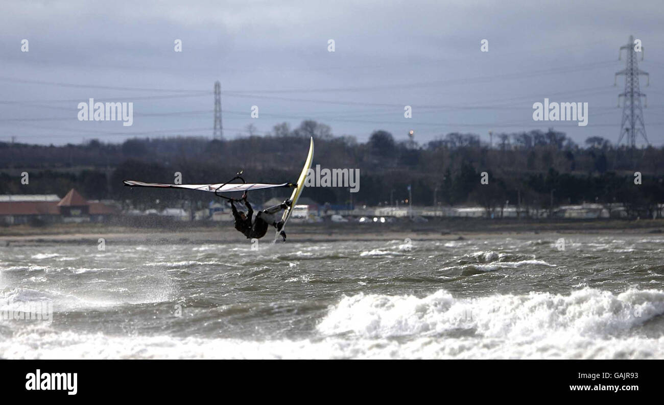 Windy weather in the UK Stock Photo - Alamy