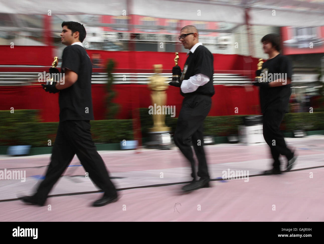 AP OUT: Film students take part in the annual Walk Of The Oscars at the ...