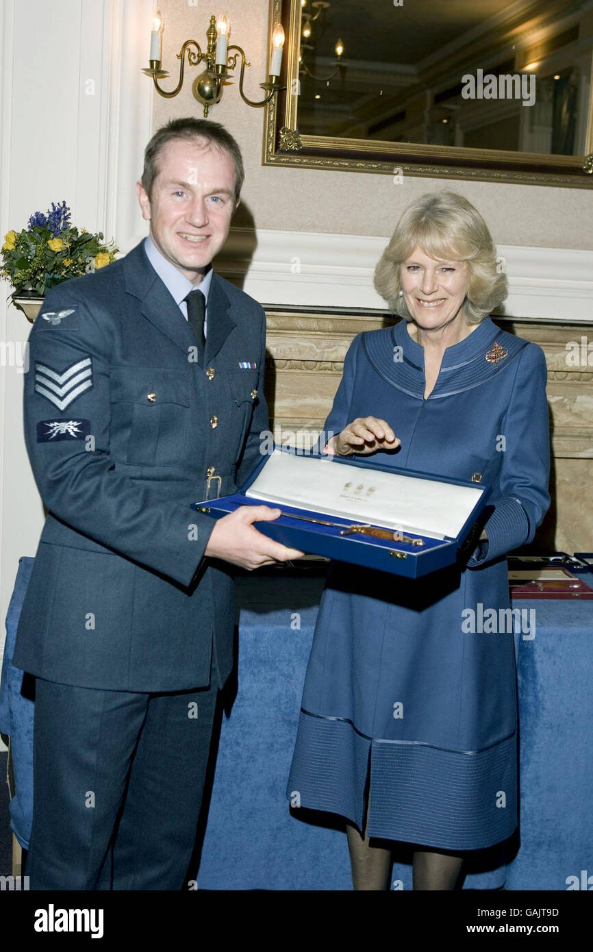 The Duchess of Cornwall with Sportsman of the year Sgt. John Willacy ...
