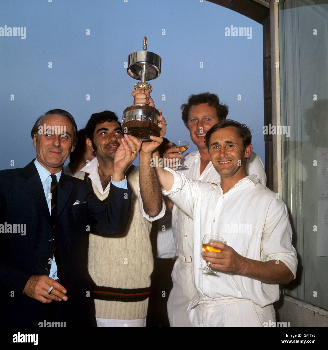 Cricket sport gillette cup trophy celebration lordmasp hi-res stock ...