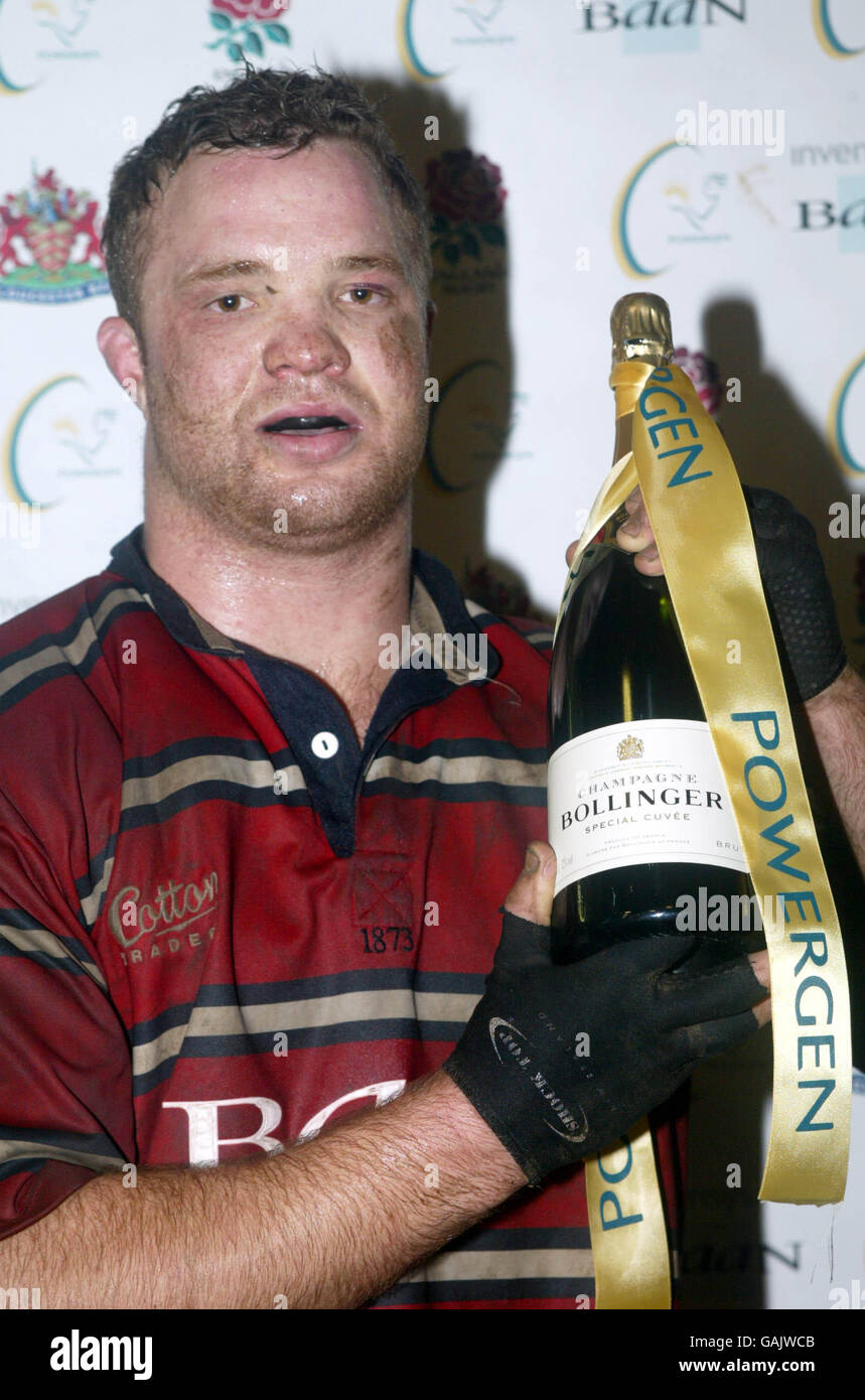 Gloucester's Jake Boer wins the man of the Match award Stock Photo - Alamy