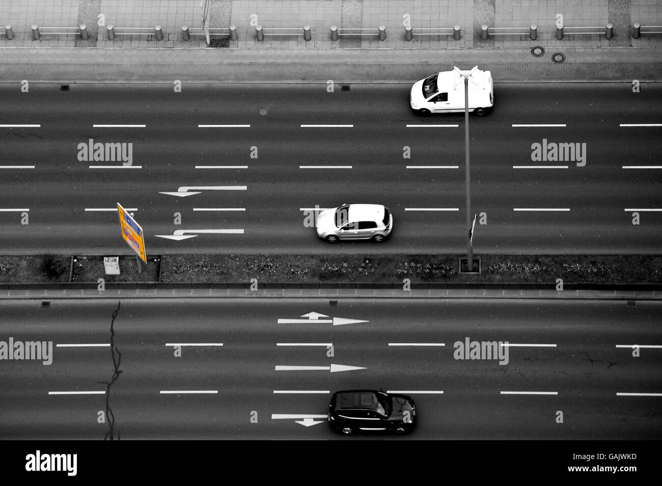 Multiple lane intersection hi-res stock photography and images - Alamy