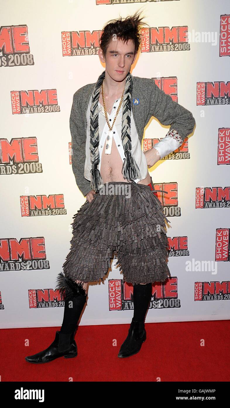 Patrick Wolf arrives for the Shockwaves NME Awards 2008 at The O2 Arena ...