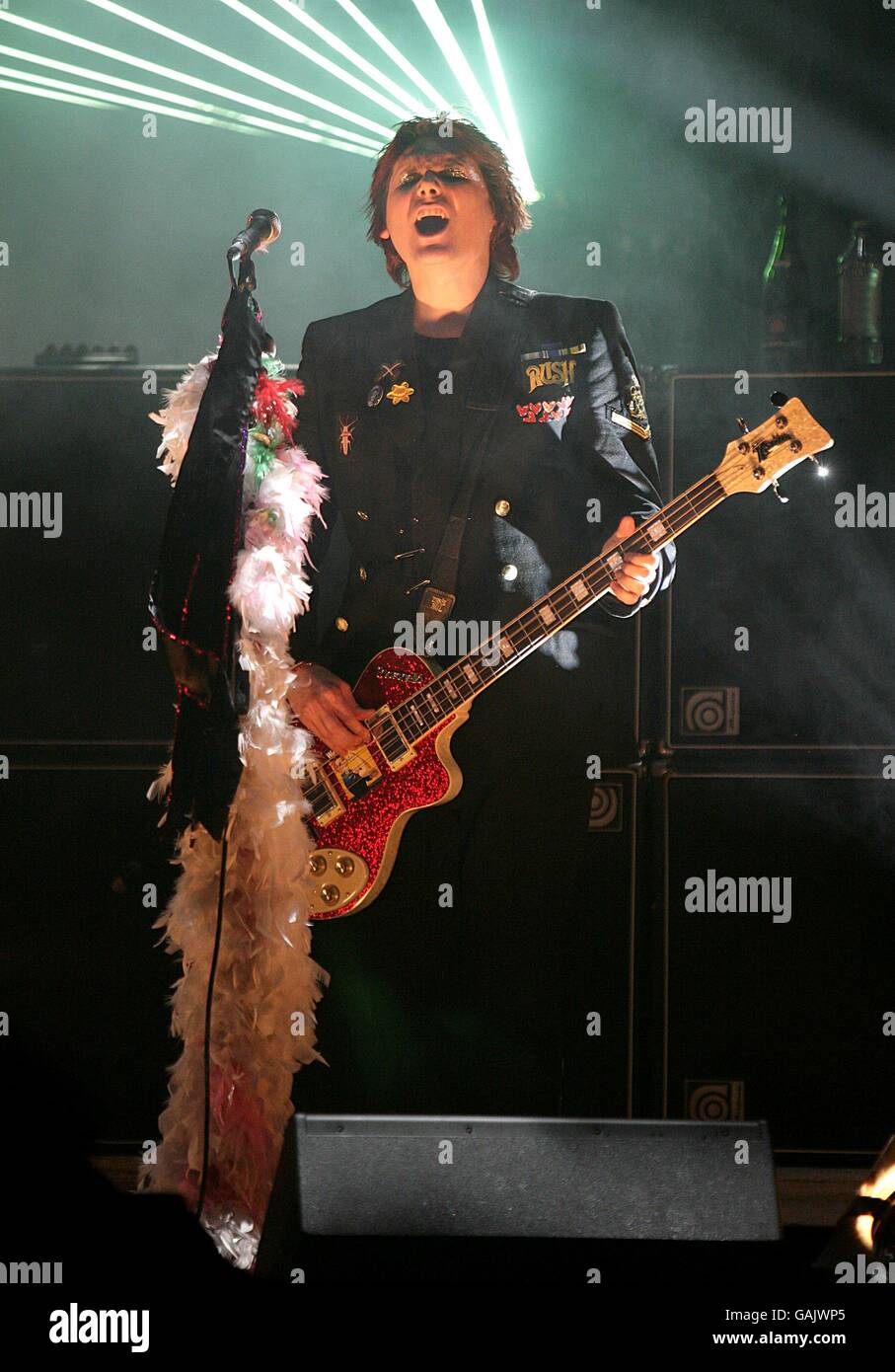 Nicky Wire of The Manic Street Preachers on stage during the Shockwaves ...