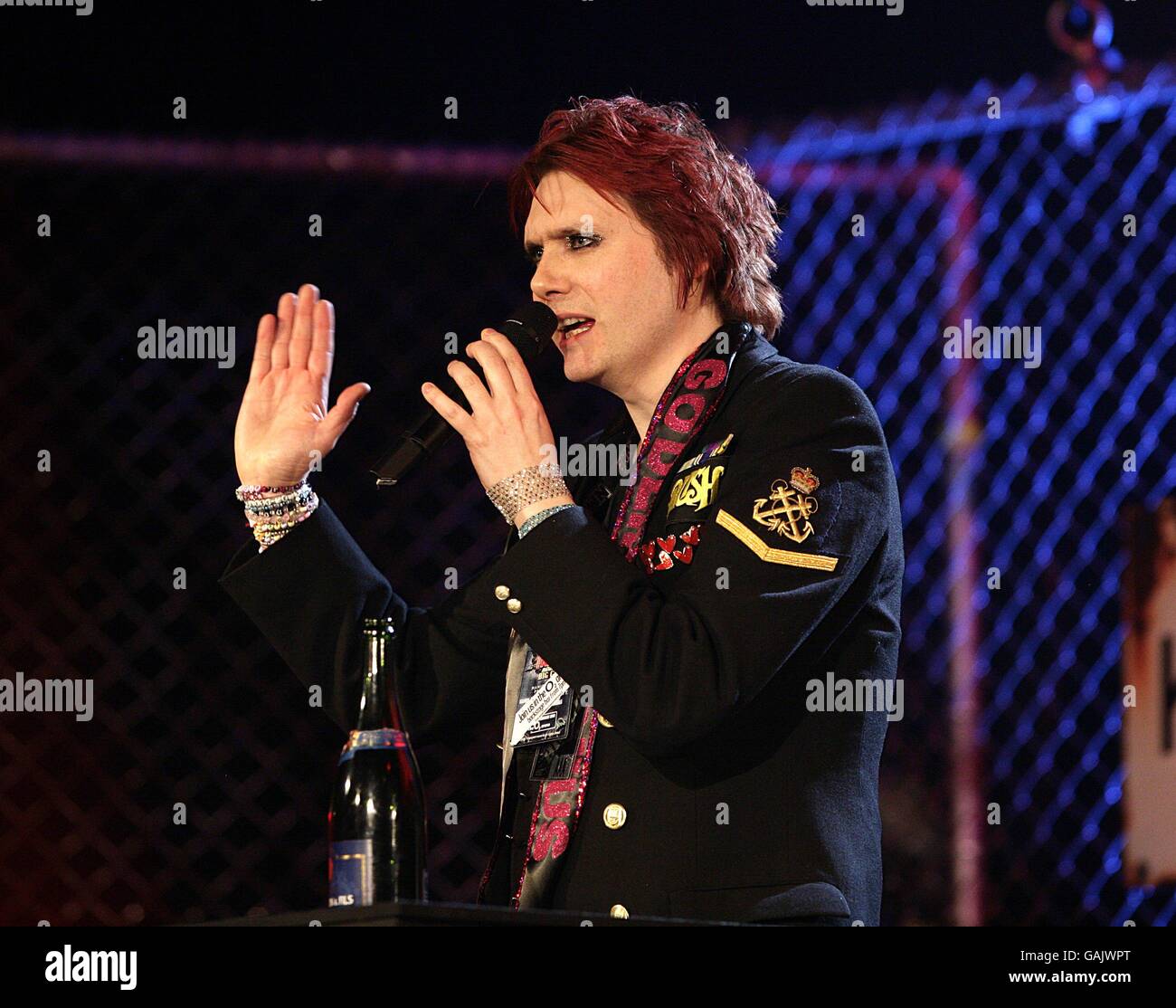 Nicky Wire of The Manic Street Preachers on stage during the Shockwaves ...