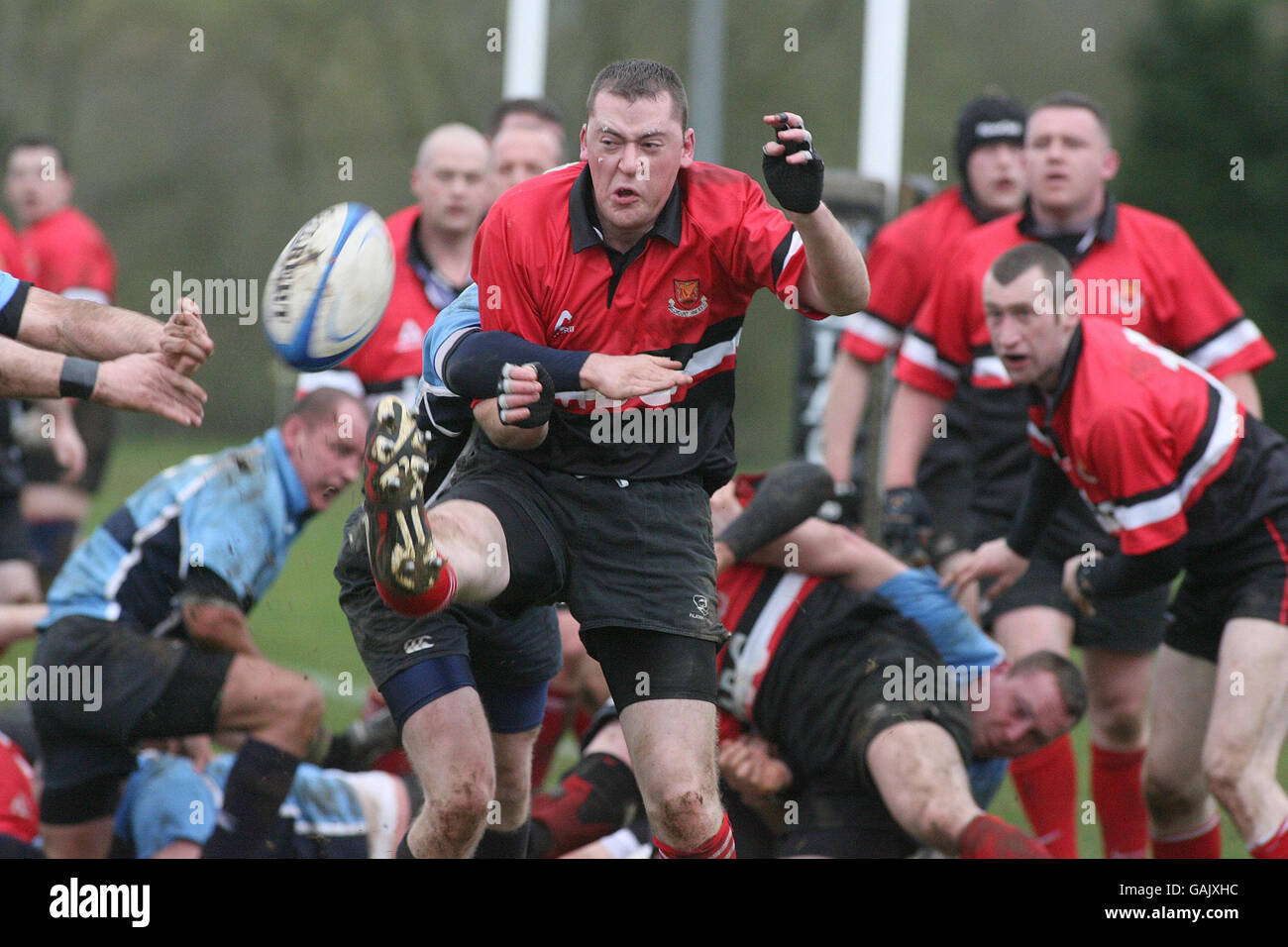 Prison Service rugby game Stock Photo - Alamy