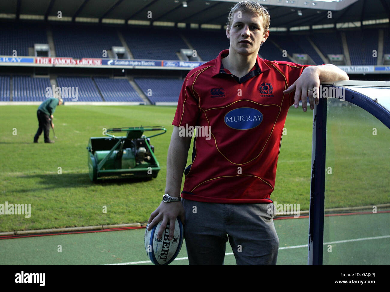 Scotlands simon taylor following press conference murrayfield stadium ...
