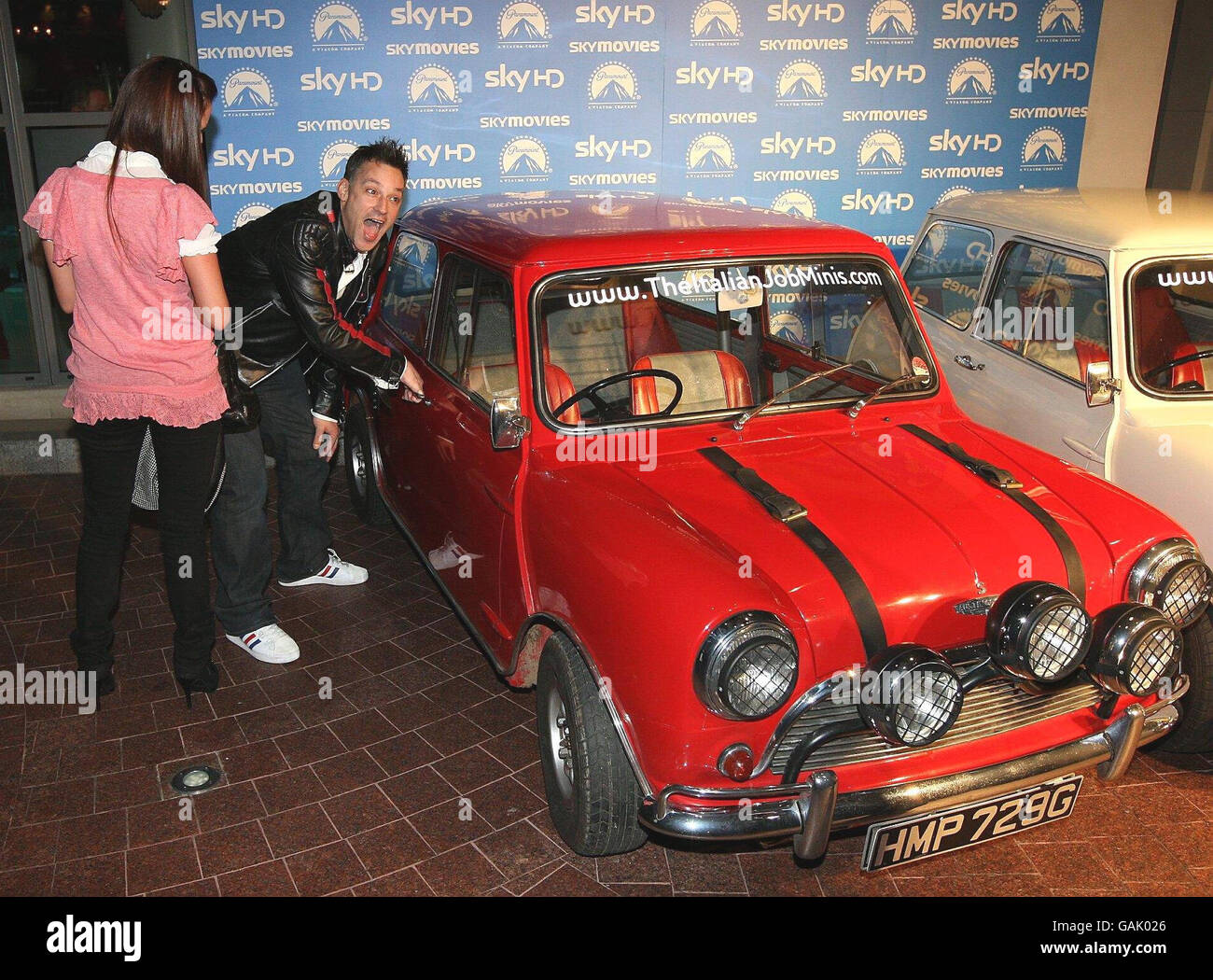 The Italian Job in HD World Premiere - London. Toby Anstis arrives at ...
