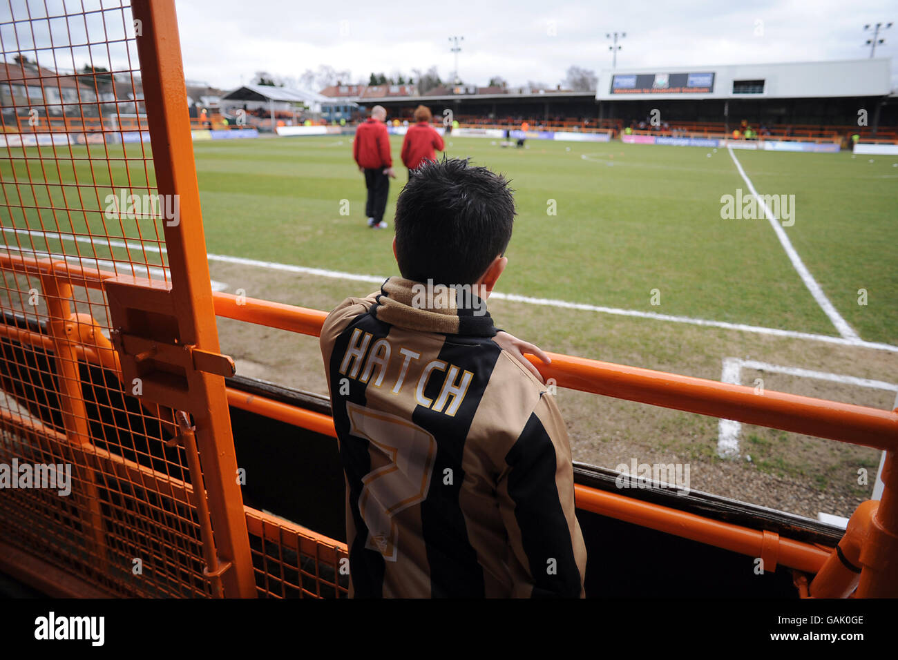General view of the Underhill Stadium, home of Barnet FC Stock Photo ...