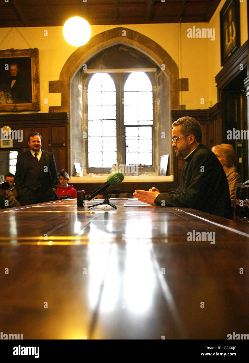 Archdeacon of Ferns the Venerable Dermot Dunne speaks to the media at ...