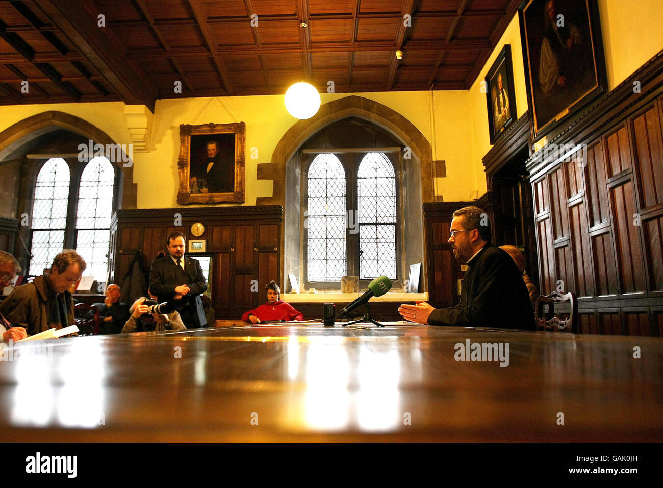 Archdeacon of Ferns the Venerable Dermot Dunne speaks to the media at ...