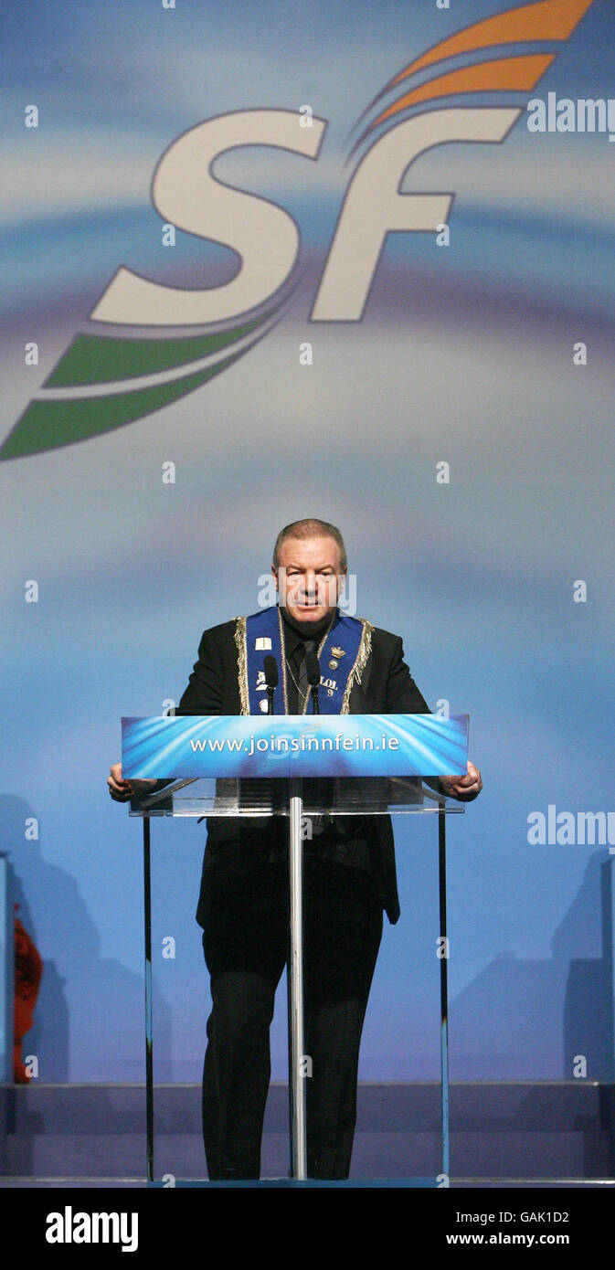 Raymond McCord Snr wears a sash as he makes history by becoming the ...