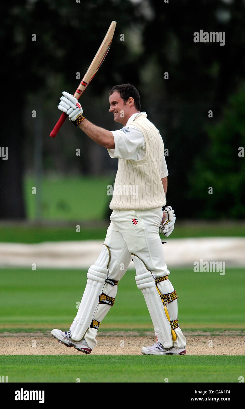 Cricket batsman raising bat hi-res stock photography and images - Alamy