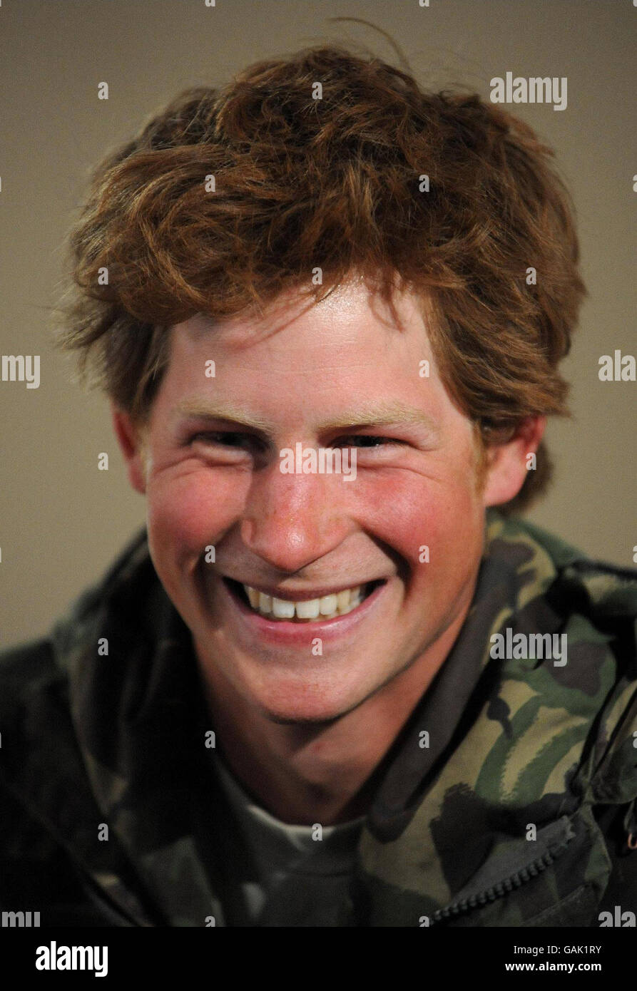 Prince Harry tour of duty in Afghanistan Stock Photo - Alamy