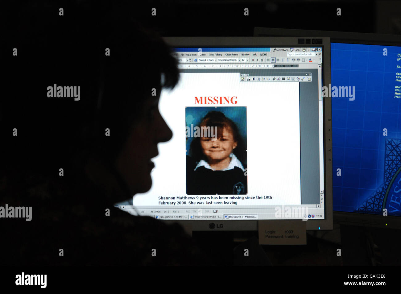 Missing girl. The incident room for missing girl Shannon Matthews at ...