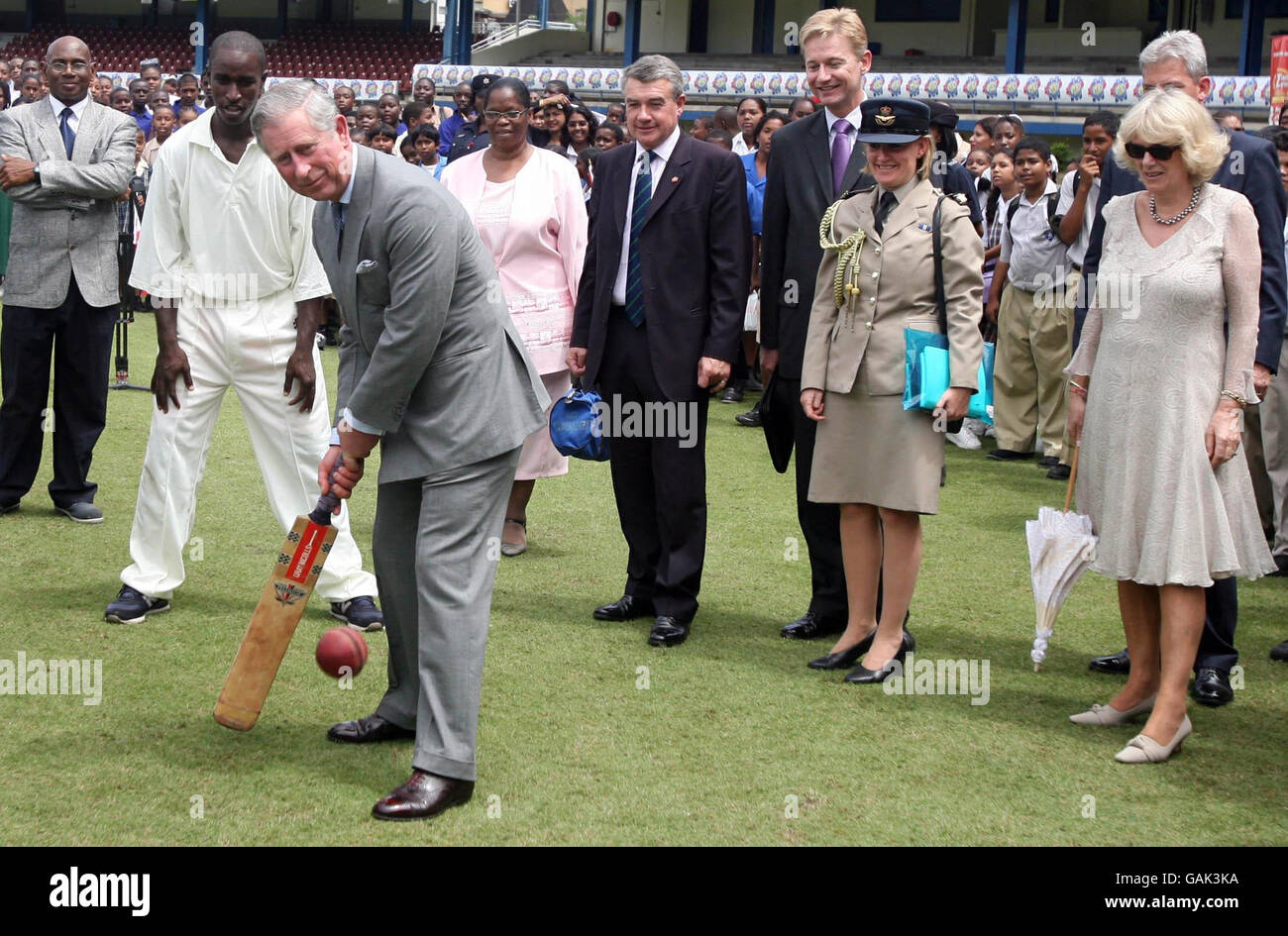 Royal charles full length batting ball bat cricket prince charles hi ...