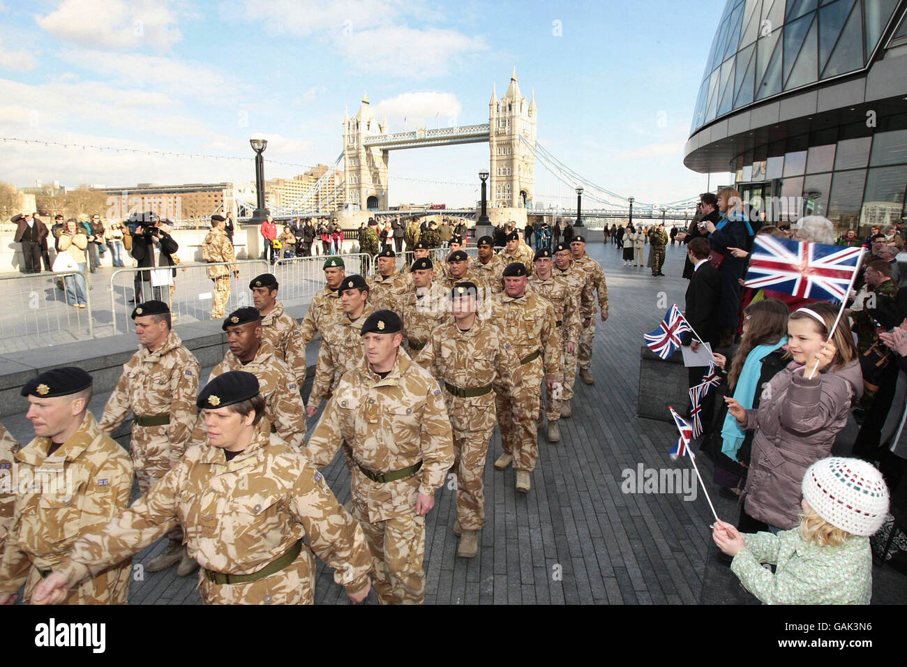 Medal parade for soldiers Stock Photo - Alamy