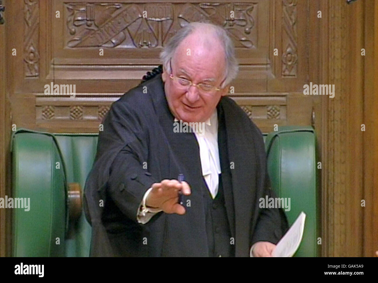 Speaker of the House of Commons Michael Martin during Prime Ministers ...