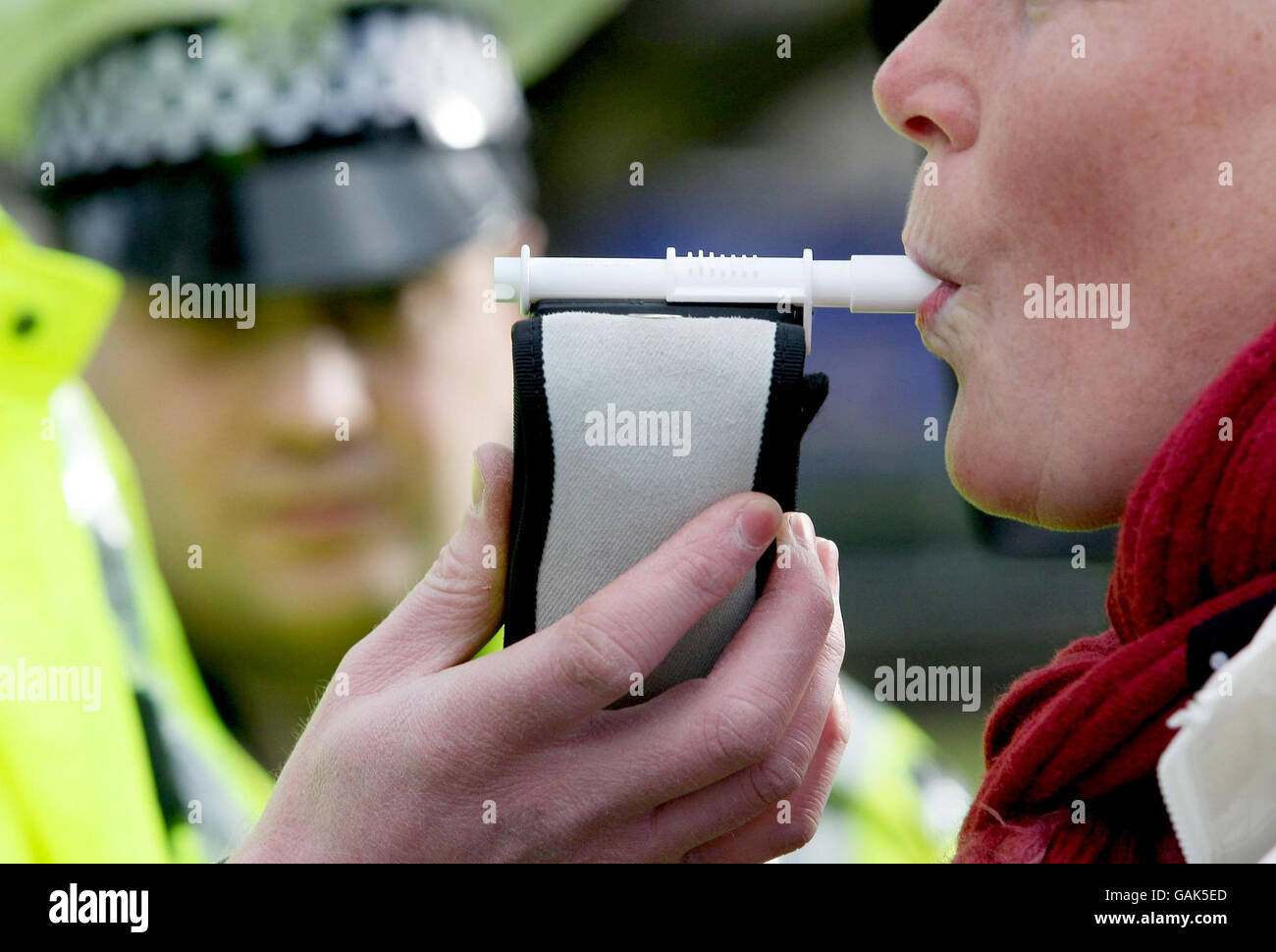 Lothian and Borders police demonstrate breathalyser equipment to ...