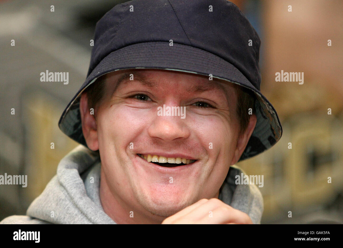 Ricky Hatton during a press conference at the City of Manchester ...
