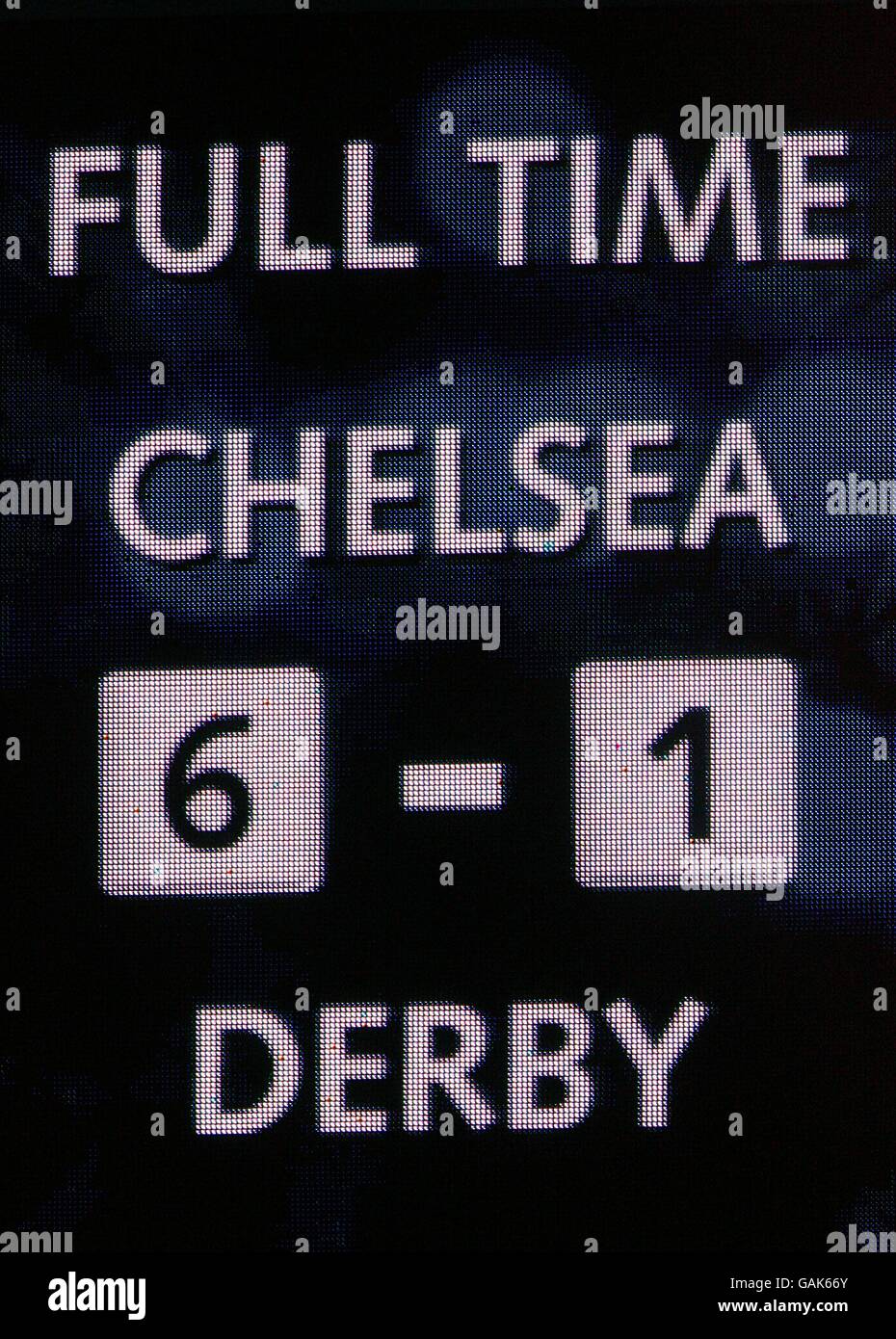 The scoreboard tells the story High Resolution Stock Photography and ...