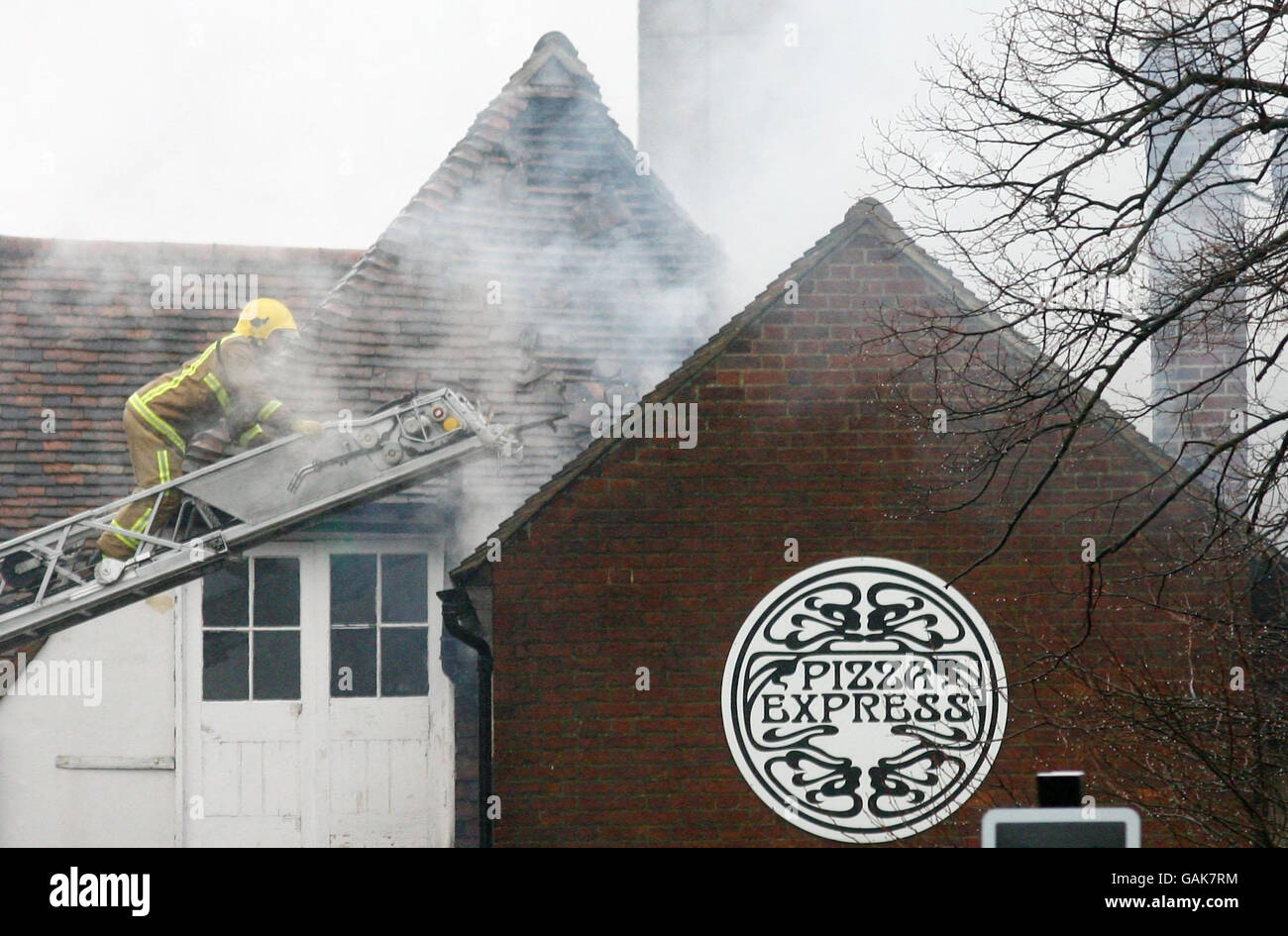 Pizza Express fire Stock Photo - Alamy