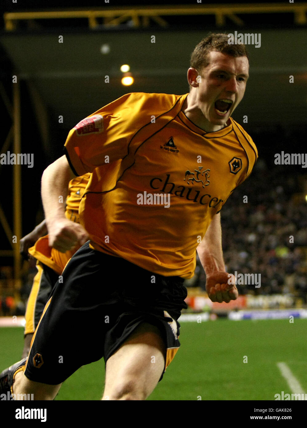 Wolverhampton Wanderers' Neil Collins celebrates scoring their second ...