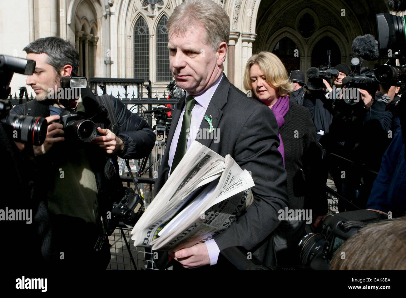 The McCann's spokesperson Clarence Mitchell outside the High Court ...