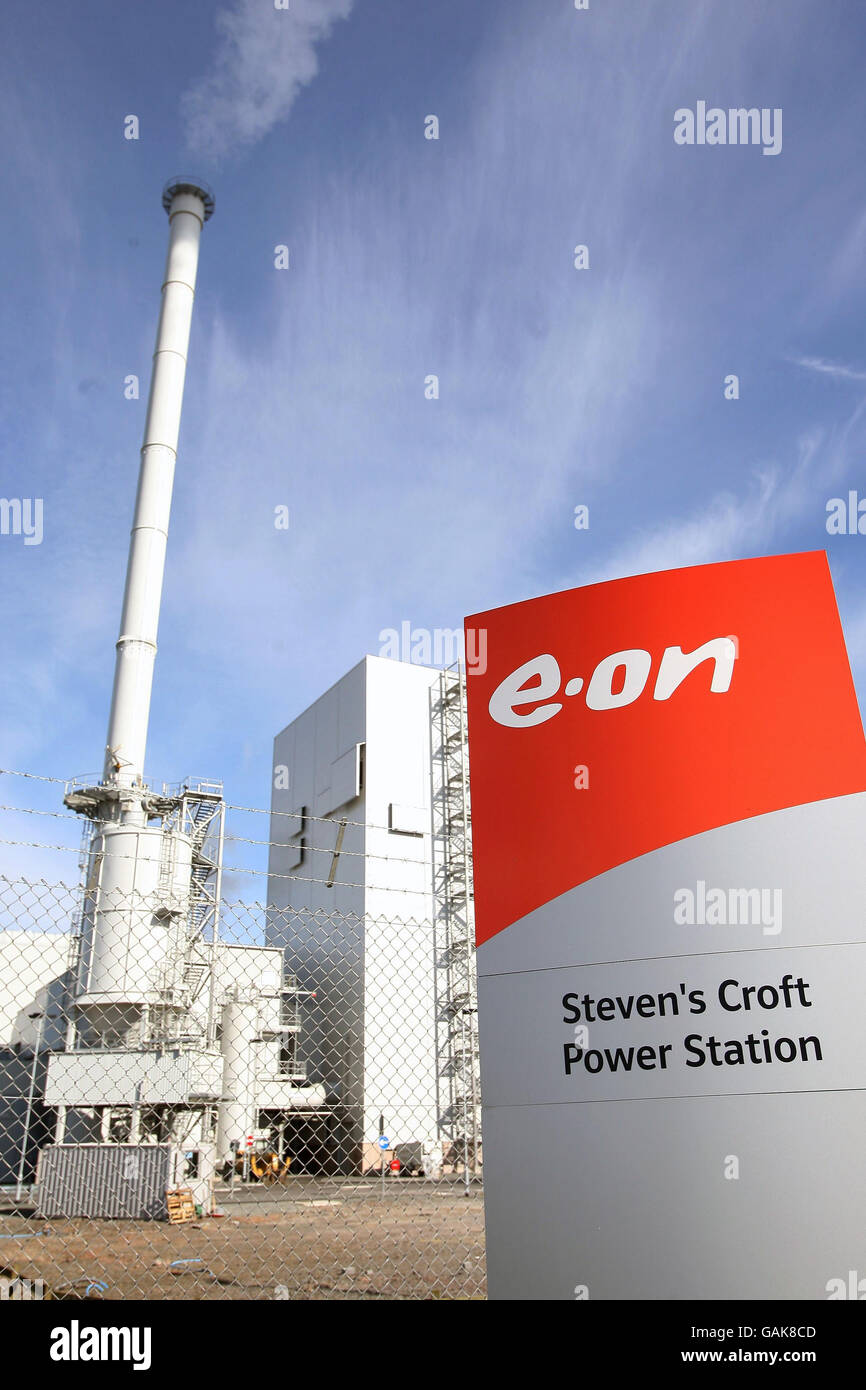 The UK's largest wood-fired power station, Steven's Croft Power Station ...