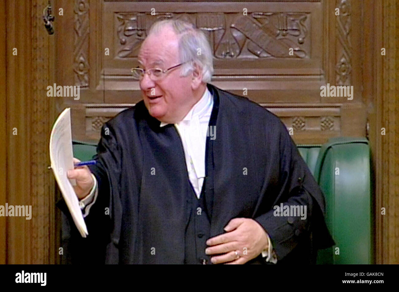 Speaker of the House of Commons Michael Martin during Prime Ministers ...