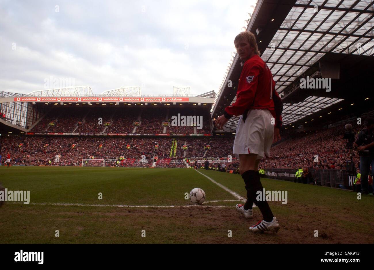 David beckham corner manchester united hi-res stock photography and ...