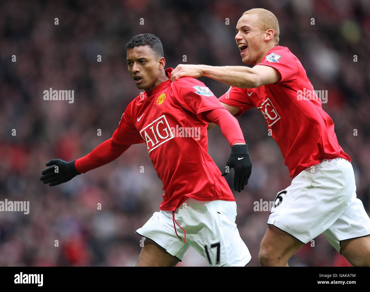 Nani manchester united celebration hi-res stock photography and images ...