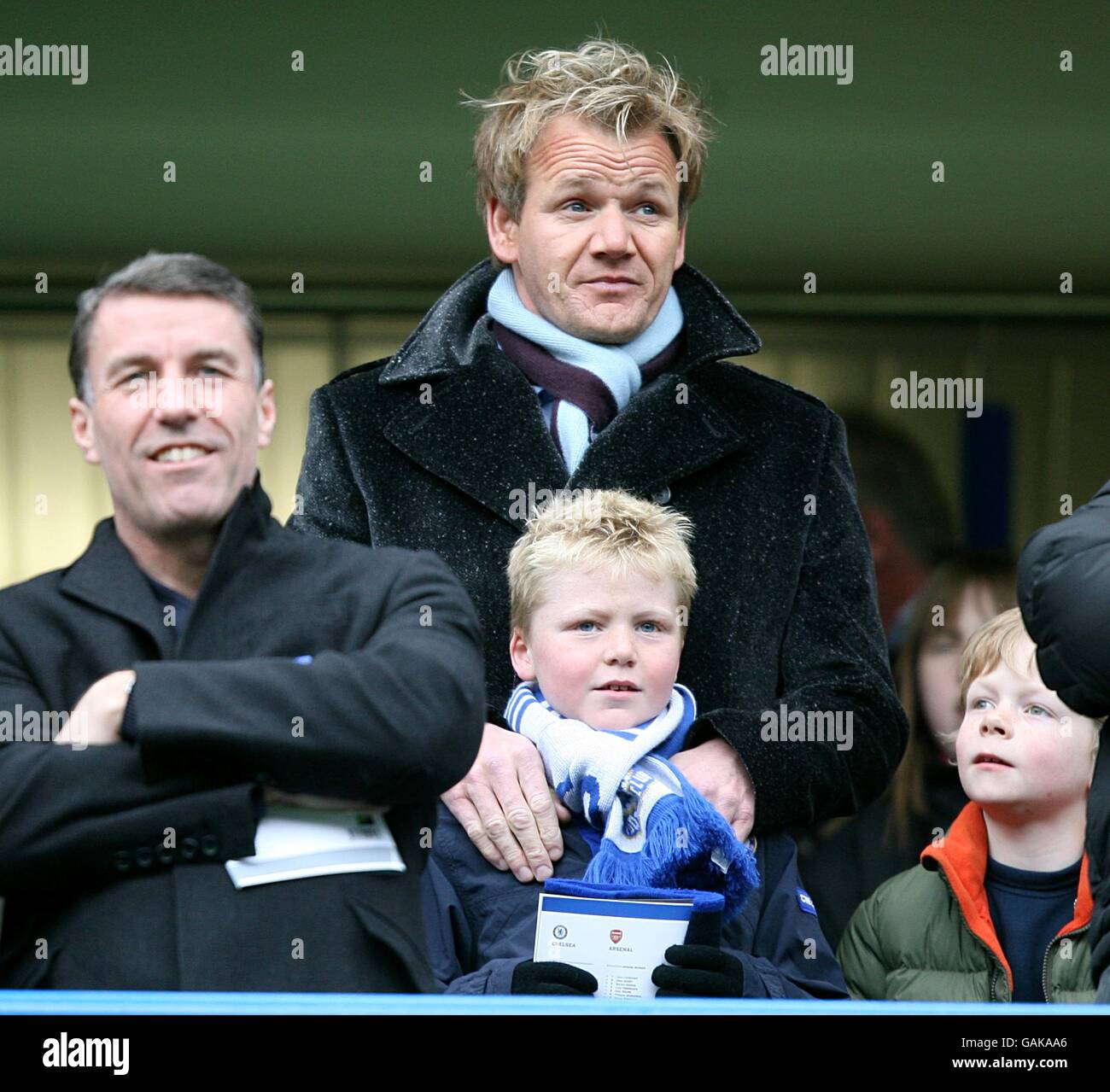 Celebrity chef gordon ramsay attends todays game hi-res stock ...